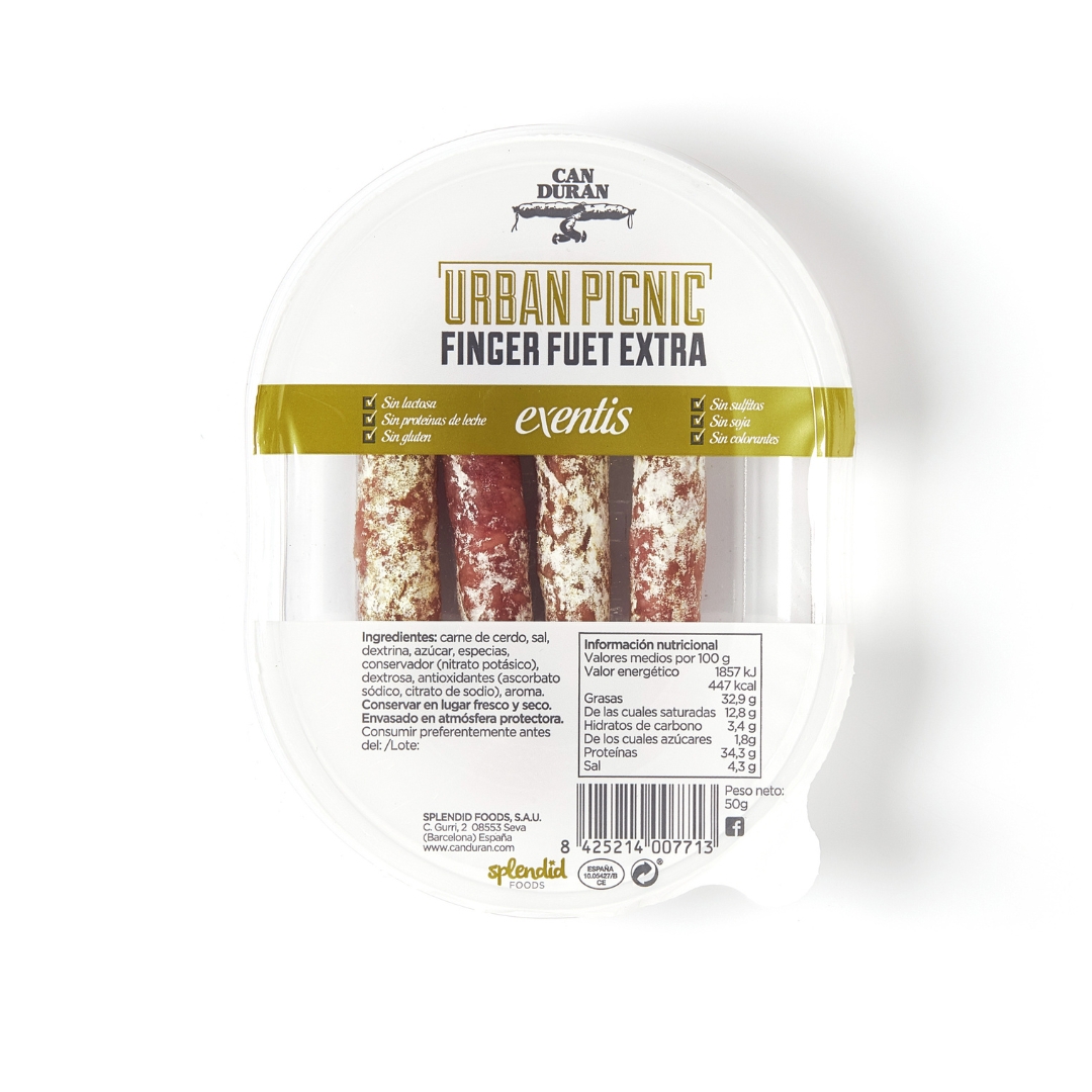 Finger Fuet Extra Exentis 50g - DICKE FOOD